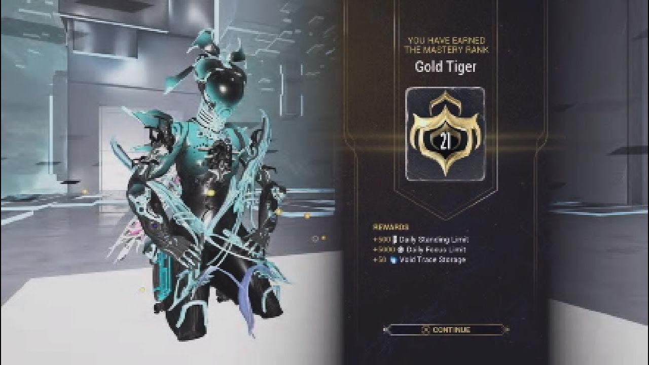 WARFRAME - Mastery Rank 21 - YouTube