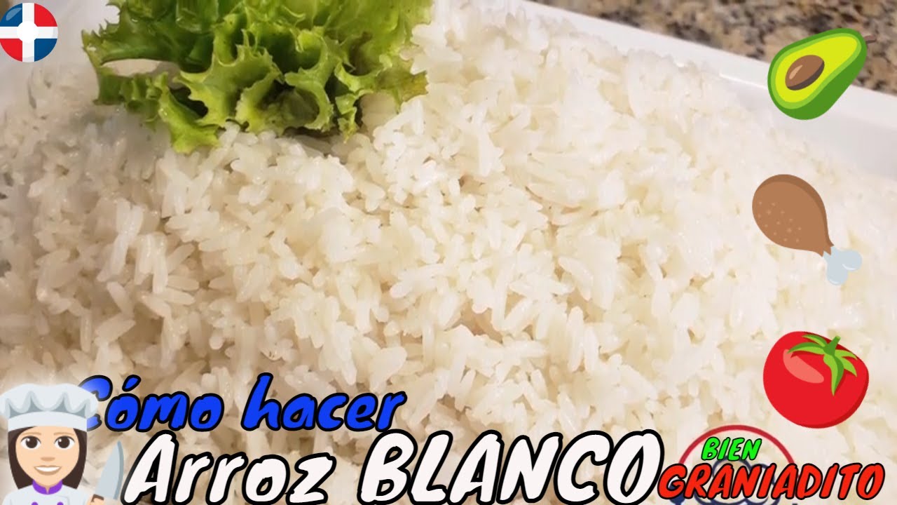 🍅🍚cómo hacer un arroz blanco bien GRANEADO DOMINICANO!. Receta de ARROZ ...