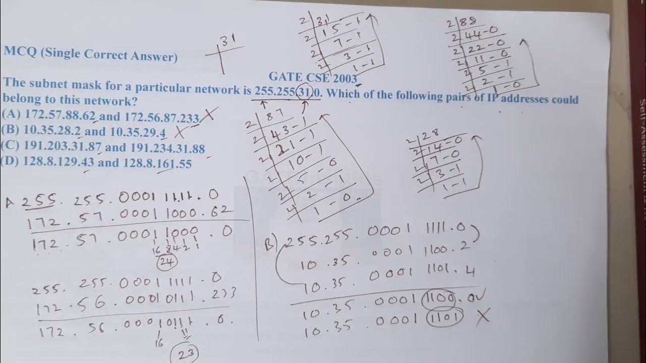 GATE CSE 2003 || Computer Networks || GATE Insights Version: CSE - YouTube