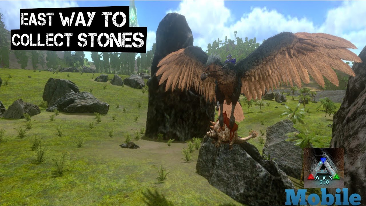 Easy Way to Collect Stones | Doedicurus Ability | Ark Mobile - YouTube
