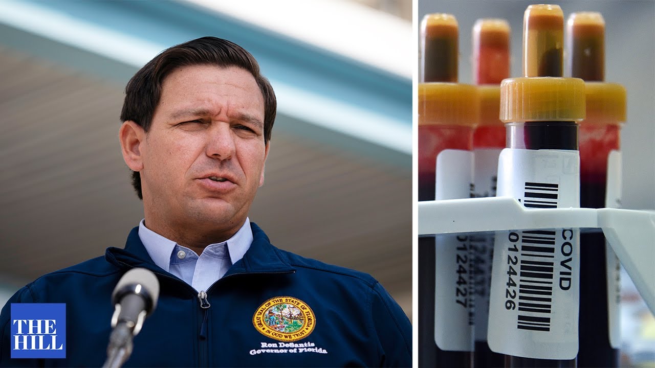 Ron DeSantis TOUTS Regeneron antibody treatment - YouTube