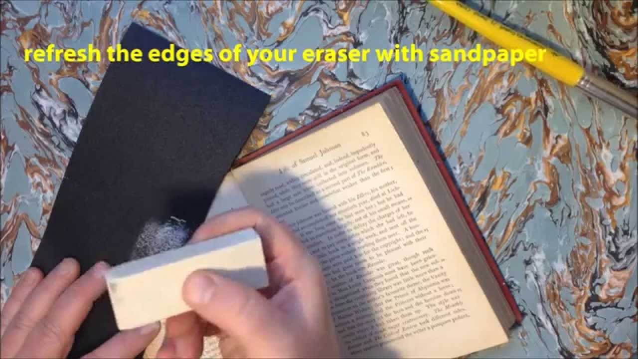 Erasergirl's Eraser Tip: Refresh your Eraser with Sandpaper - YouTube