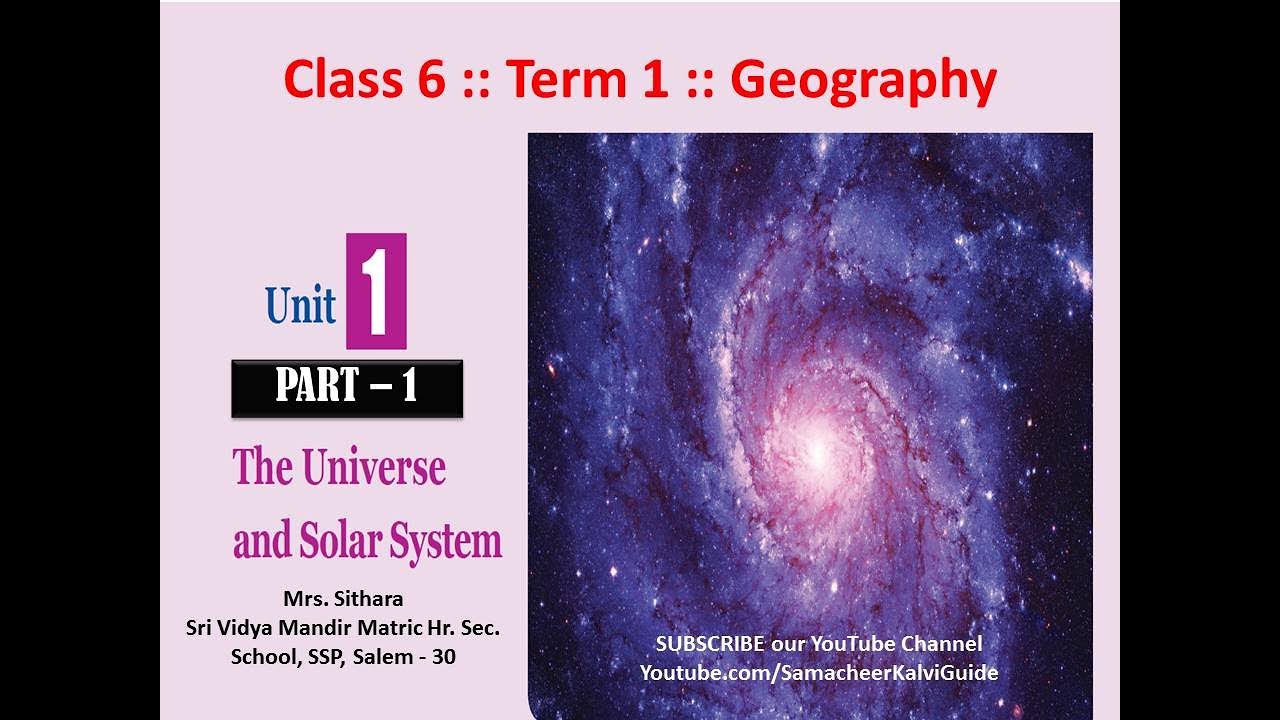 THE UNIVERSE AND SOLAR SYSTEM || CLASS 6 TERM 1 | SOCIAL -GEOGRAPHY ...