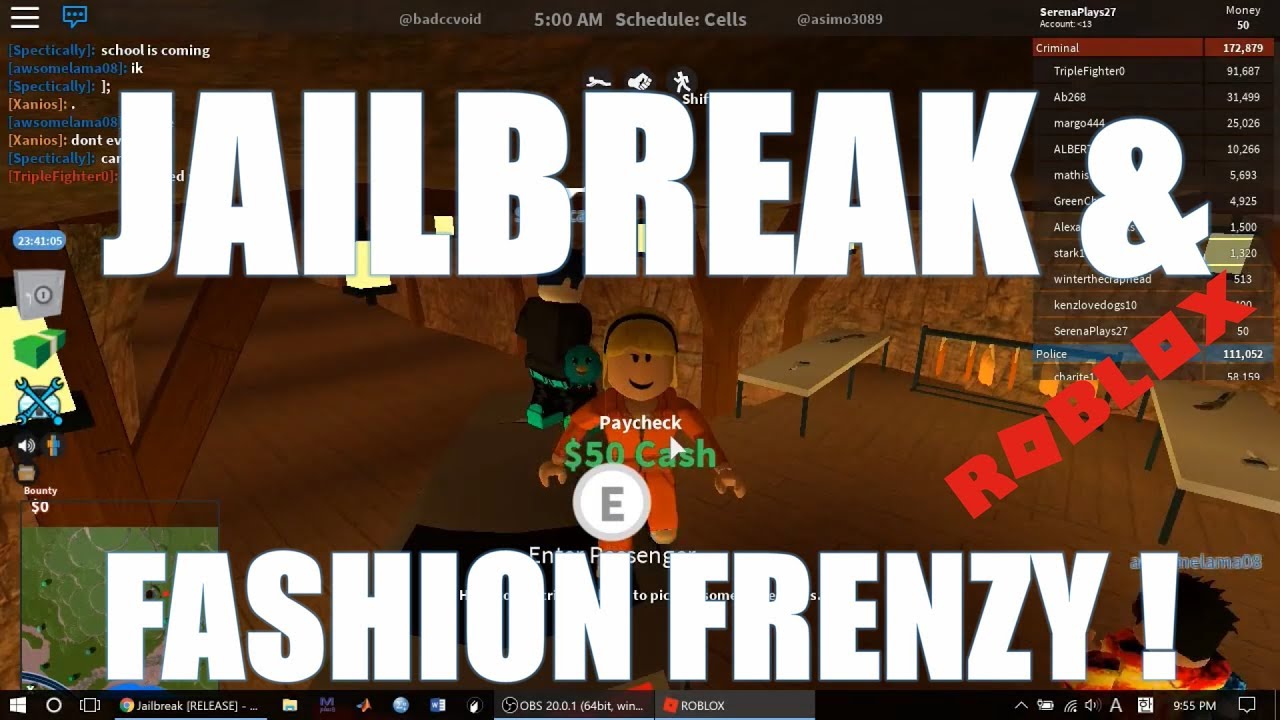 JAILBREAK AND FASHION FRENZY !! (ROBLOX) - YouTube