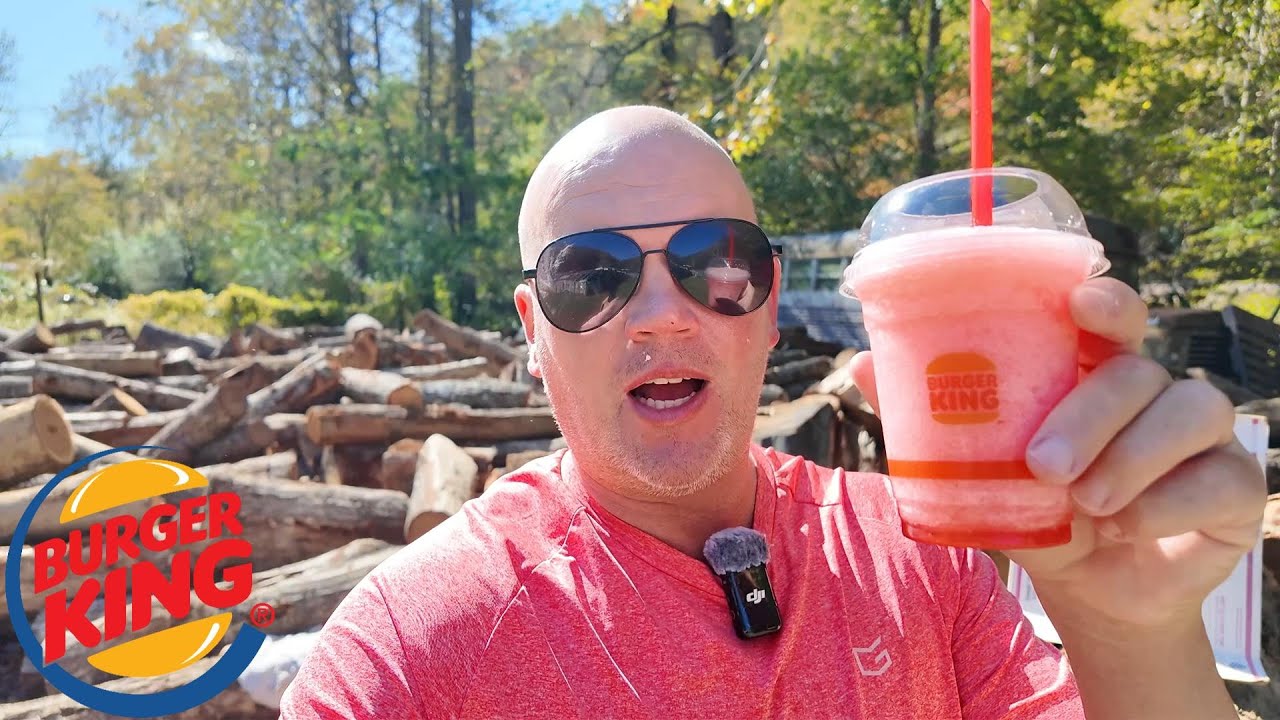 Burger King Frozen Pink Lemonade Review - YouTube