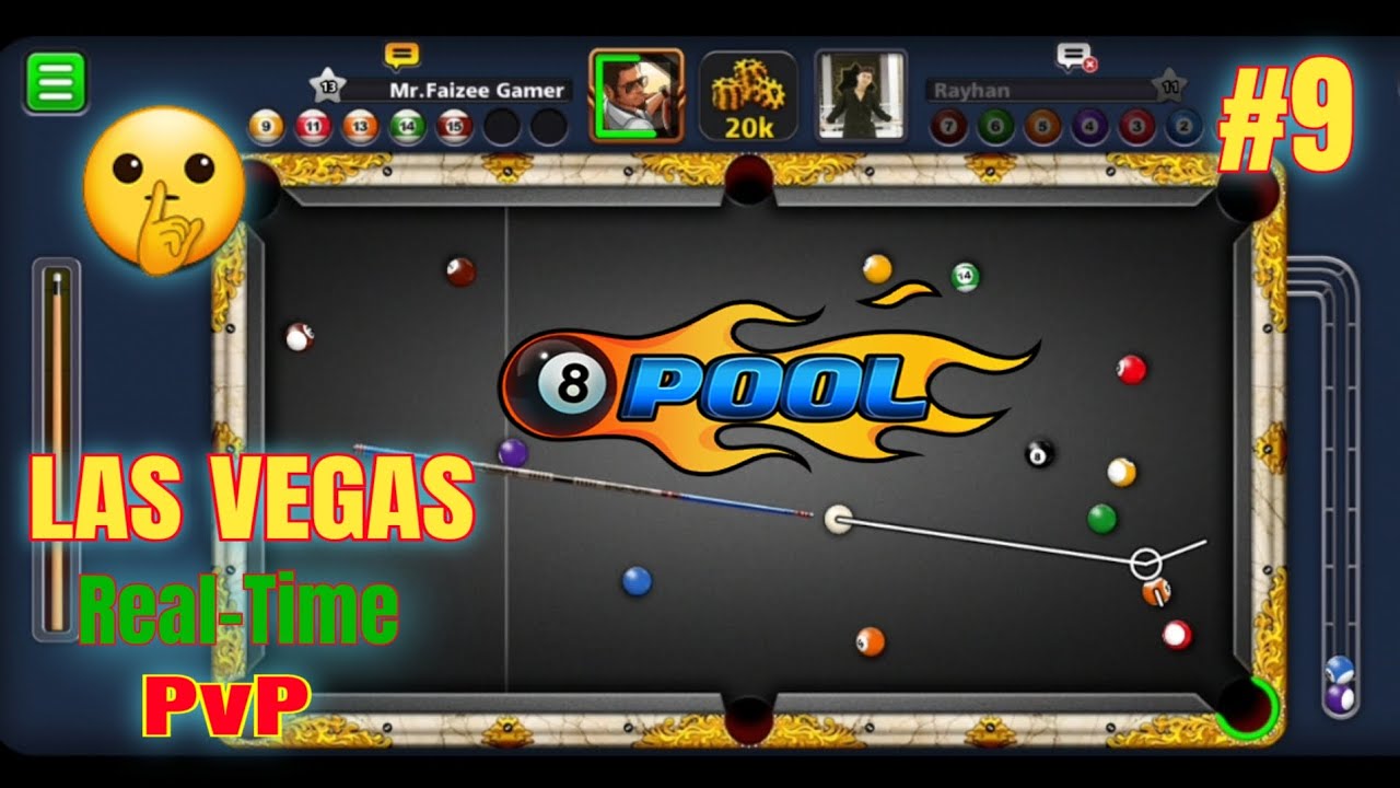 8 Ball Pool Gameplay- LAS VEGAS Real-Time PvP 1080p 60Fps - YouTube