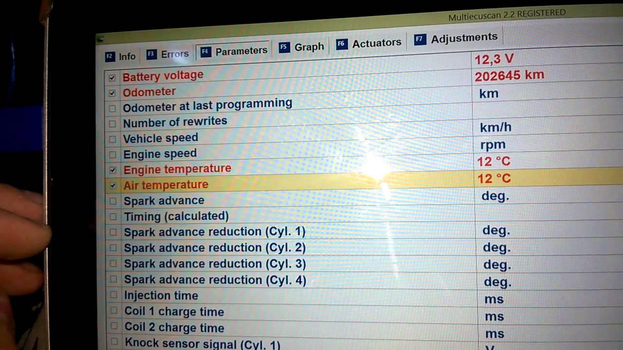 Multiecuscan 2.2 Fiat Punto 1.2 8V mk2 188 Windows 8 8.1 - YouTube
