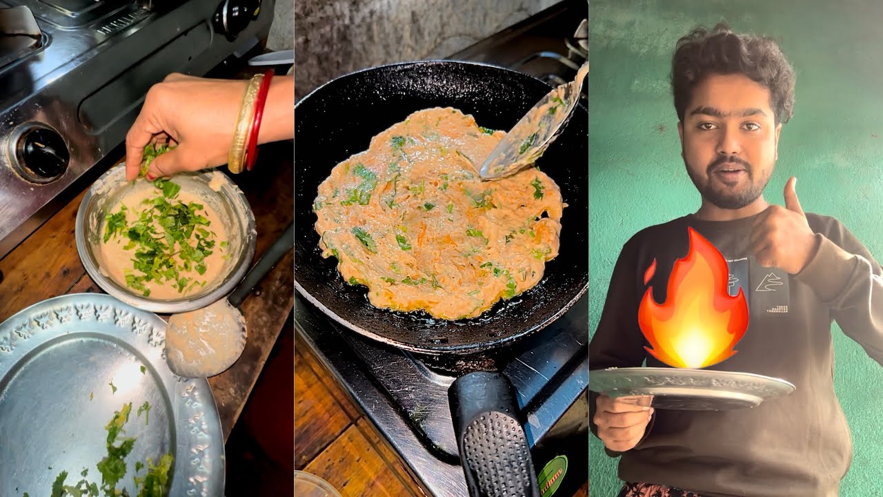 Village ‘Goal Roti’ making full recipe 🥙😍. Powerful food preparation 💪🏻 ...