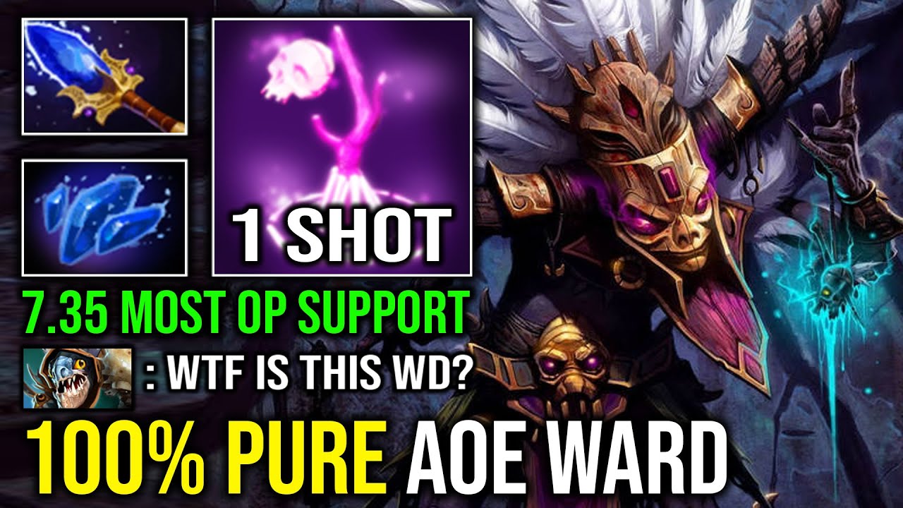 100% PURE AOE WARD First Item Scepter 1 Shot Support Witch Doctor Delete Everyone Like Paper ...