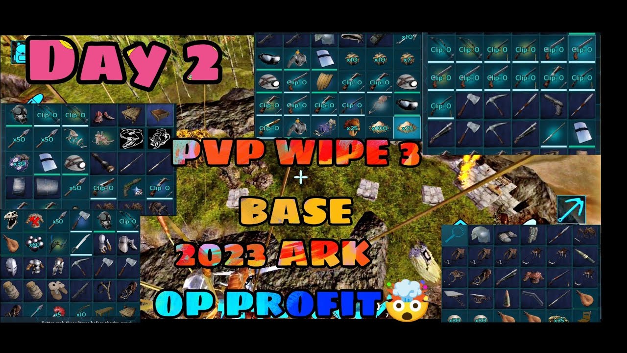 [ ARK MOBILE ] PVP WIPE 3 BASE OP PROFIT 🤯 - YouTube