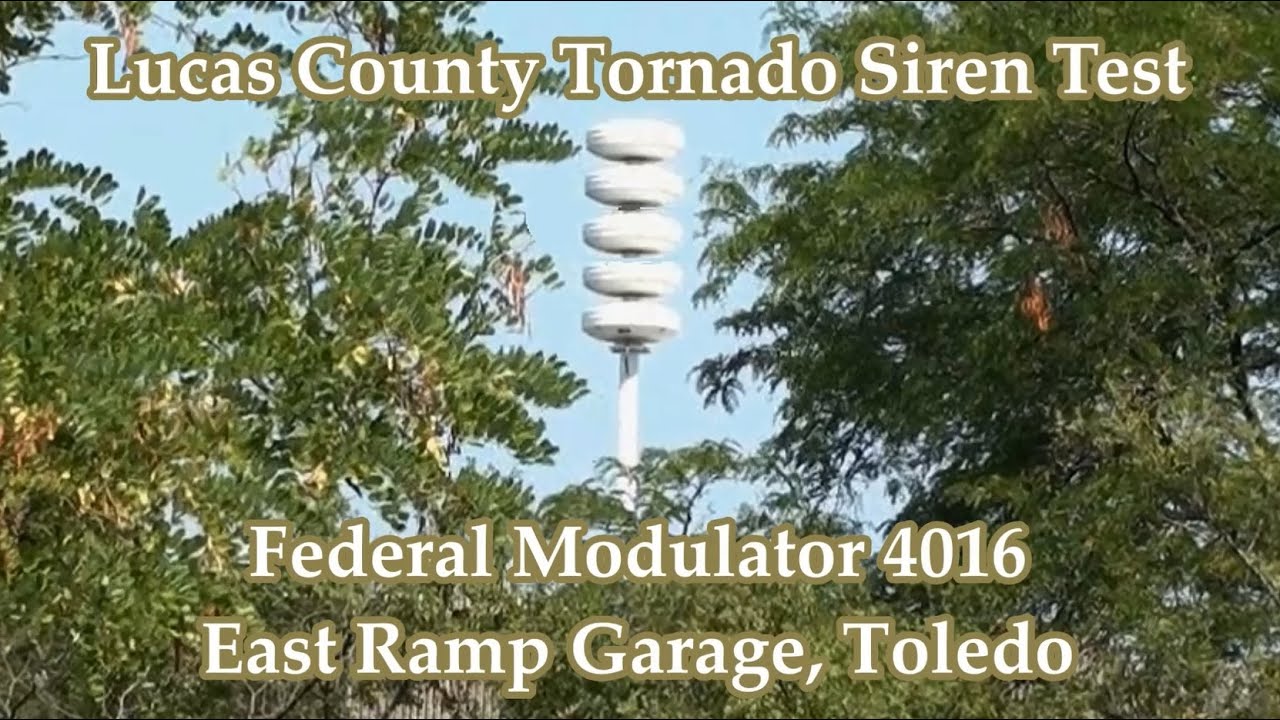 Toledo, OH Federal Modulator 4016 Siren Test 9-2-11 - YouTube