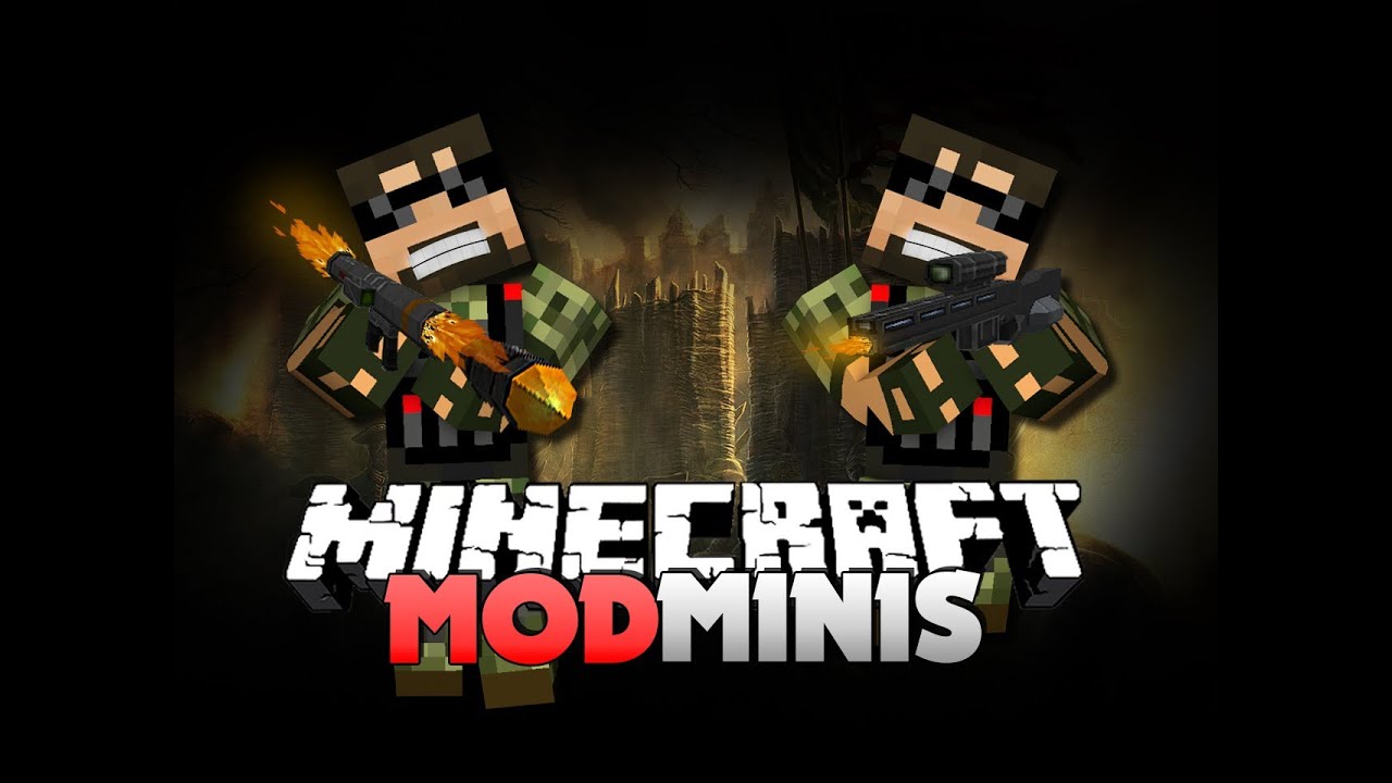 Minecraft Mod Mini - MINEFACTORY GUNS - YouTube