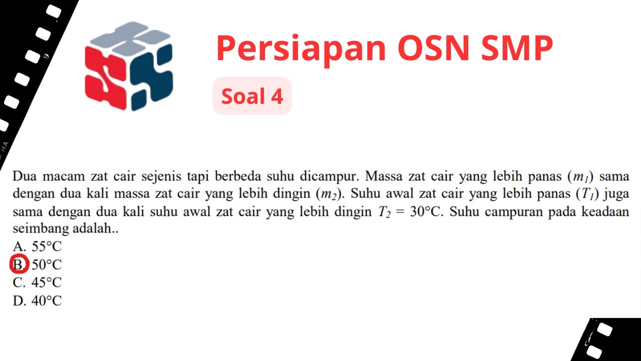 Pembahasan Soal -Asas Black (Kalor)-Persiapan OSN IPA SMP |4| - YouTube