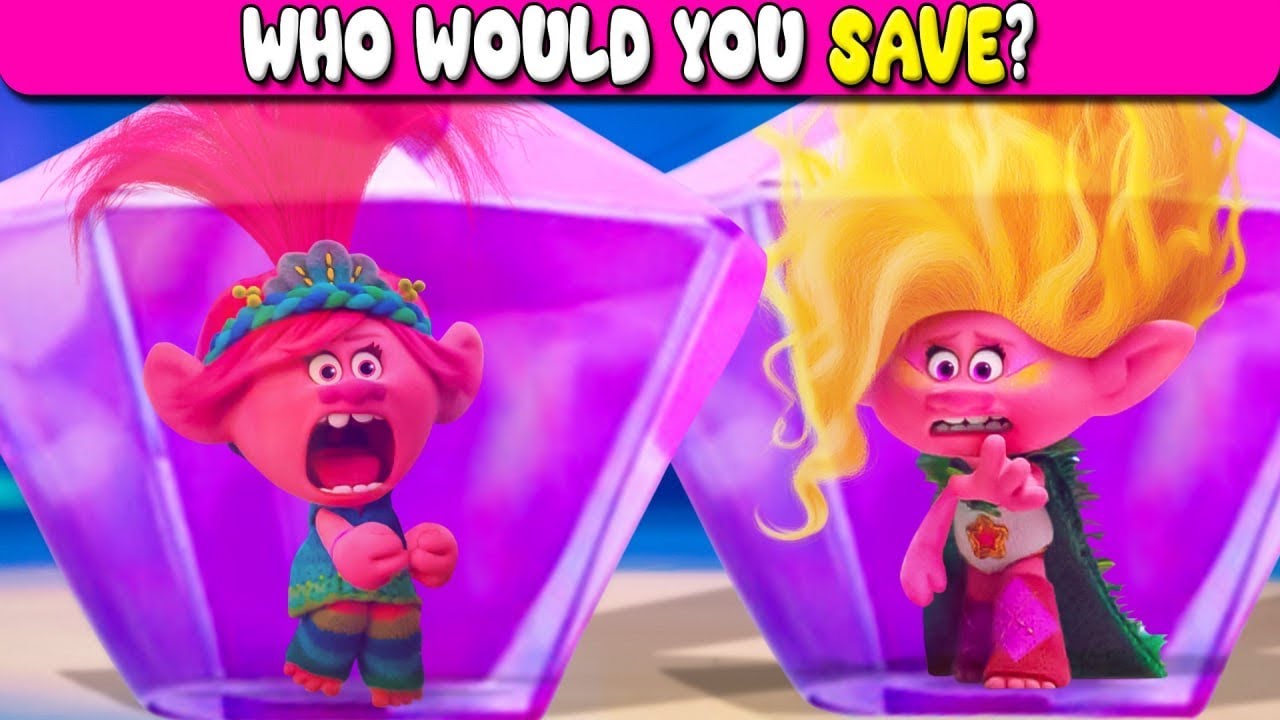 Guess Trolls Character In Real Life | Who Would You Save?? | Poppy or ...