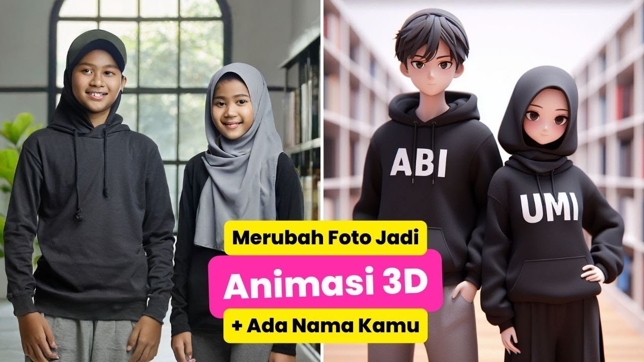 🔴MUDAH! Merubah Foto menjadi Karakter Animasi 3D menggunakan HP ...