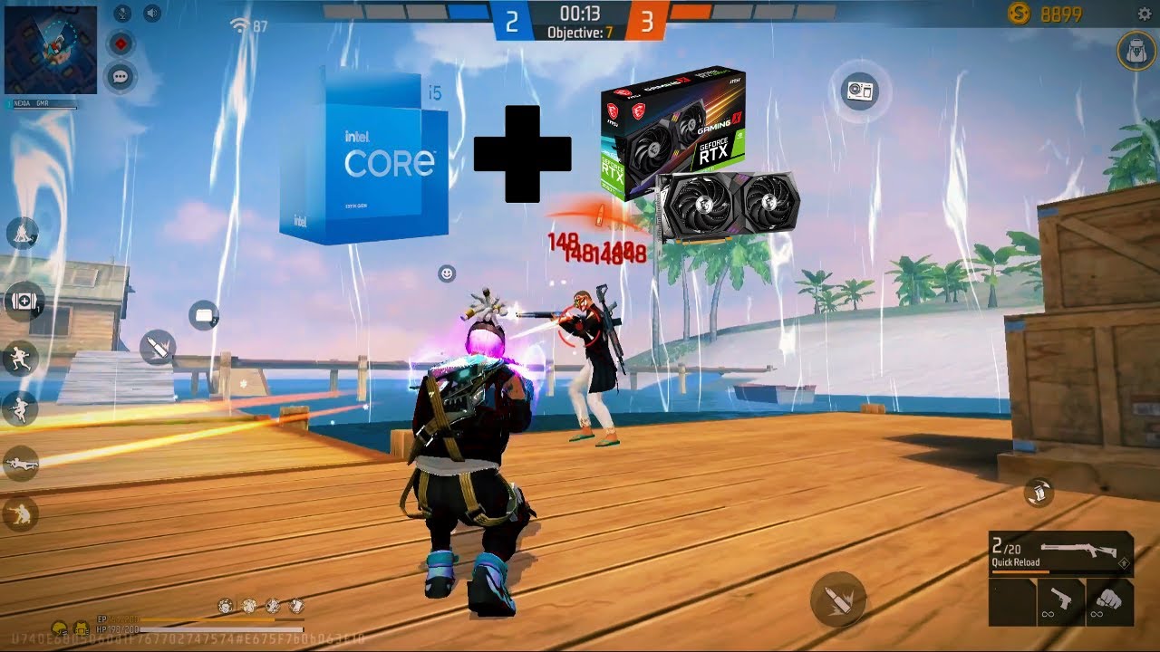 i5 13400f + RTX 3060Ti ( FREE FIRE ) - YouTube