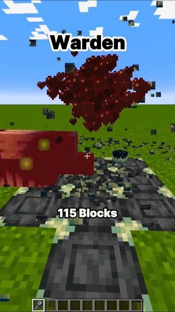 Minecraft How Many Blocks to 1 Shot Mobs With Mace?🤔 (もういいよ) #minecraft ...