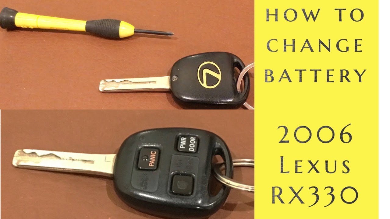 RX330 Lexus Key Fob | How To Change Battery - YouTube