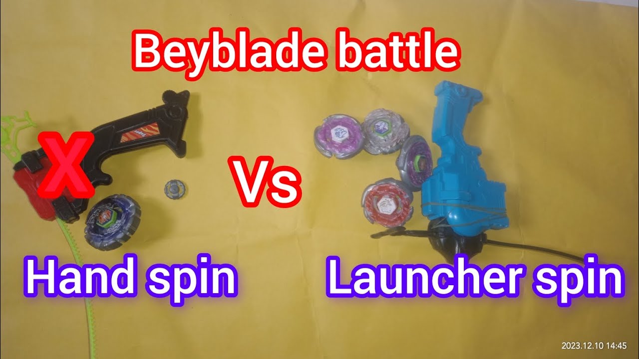 beyblade hand spin vs launcher spin BATTLE METAL FUSION Tamil ...