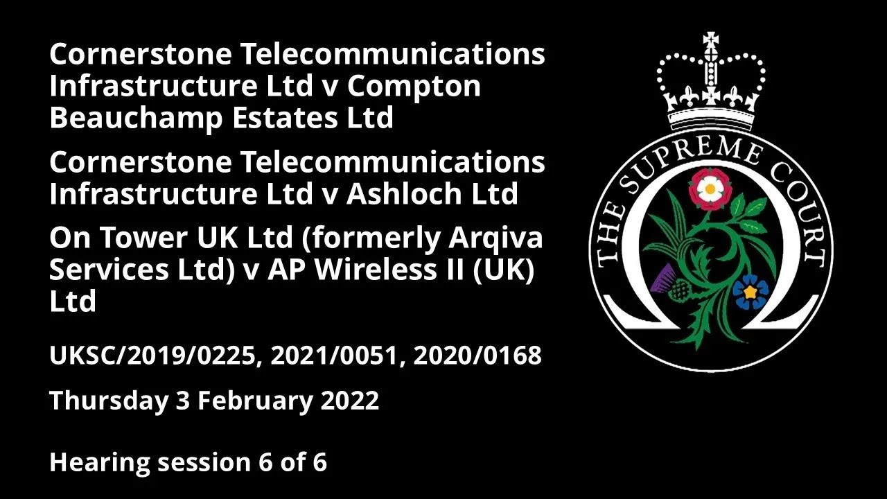 Cornerstone Telecommunications Infrastructure Ltd v Compton Beauchamp ...