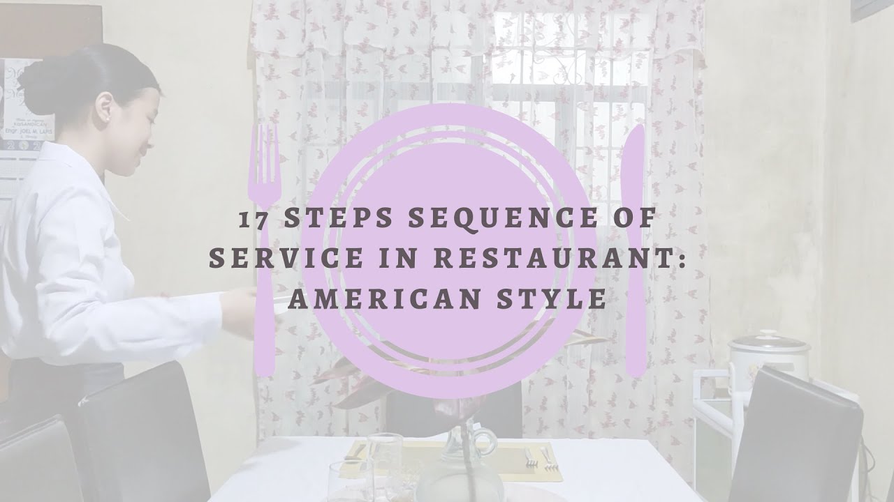 Sequence of Service from Coffee Shop or Restaurant (17 Steps) AMERICAN ...