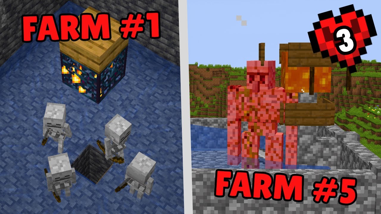 I Built The Most ESSENTIAL Farms in Minecraft Hardcore... - YouTube
