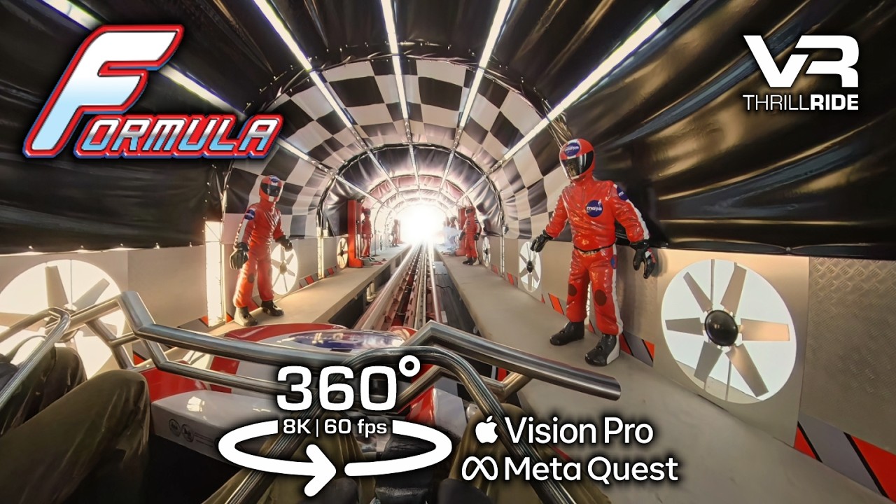 Unbelievable 8K 360° First Row Ride on Formula VR Roller Coaster at ...