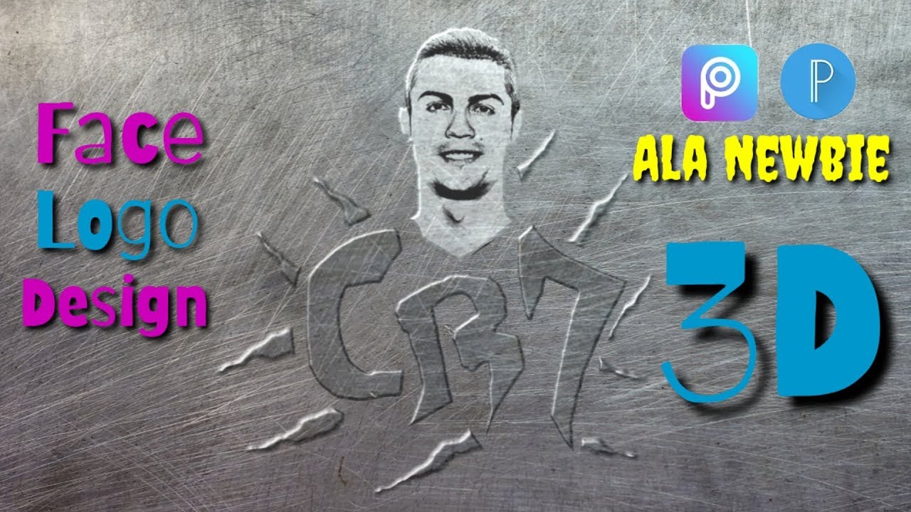 Cara Buat Face Logo Design 3D - YouTube