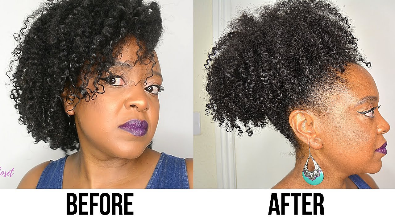 HOW TO: TWIST OUT to HIGH PUFF | Refreshing my Natural Hair in Summer ...