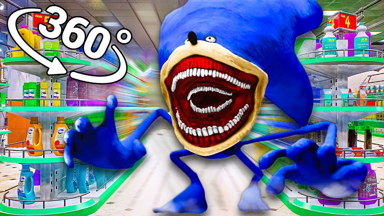 Shin Sonic - Supermarket in 360° Video | VR / 4K | (Sonic Tapes Dance ...