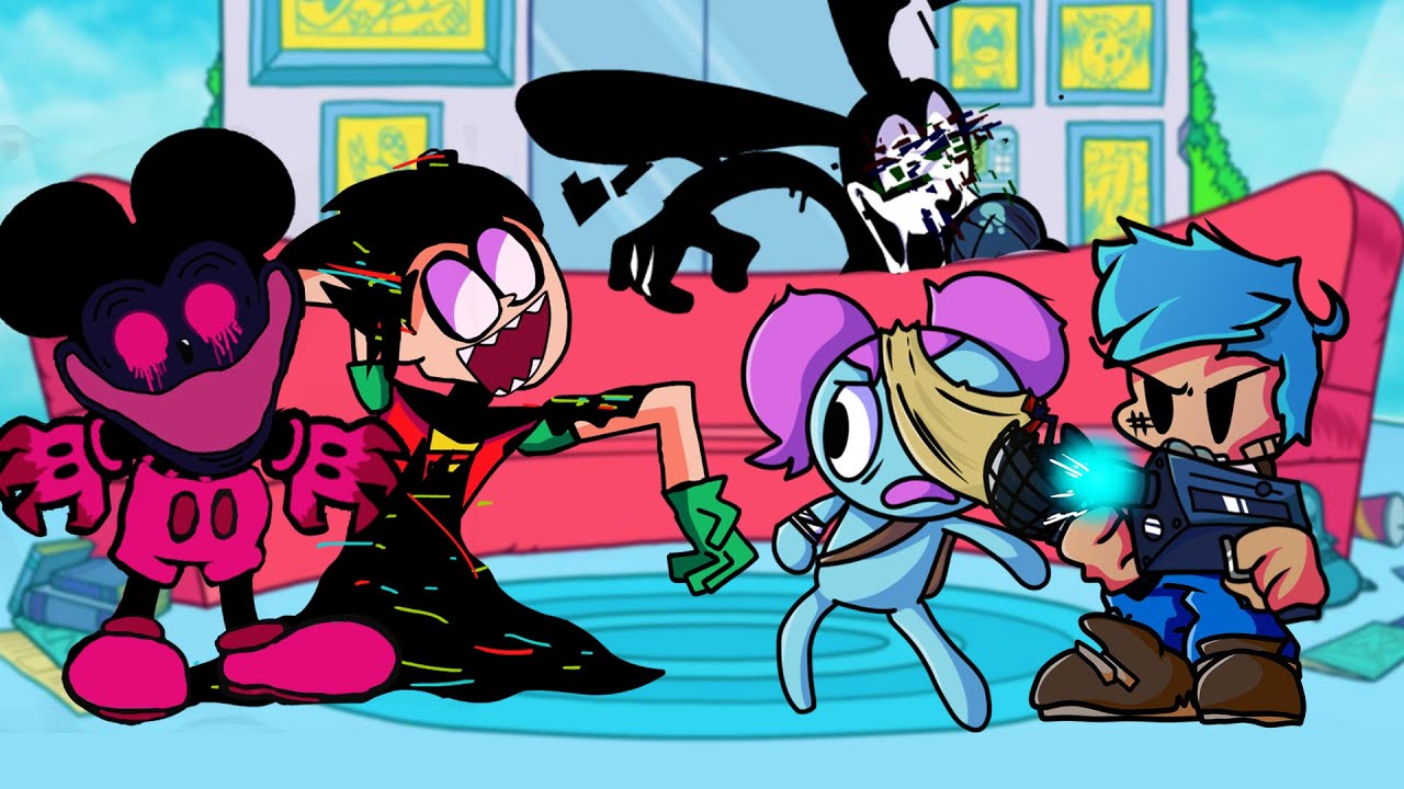 OSWALD, ROBIN y MICKEY están CORRUPTOS !! - Friday Night Funkin VS ...