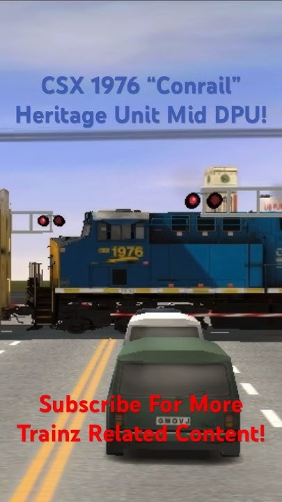 CSX 1976 “Conrail” Mid DPU! [Trainz Driver 2] #trains #railfanning #csx #railroad # ...
