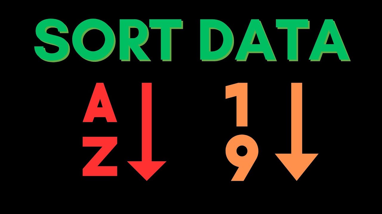 How to Sort Data in Google Sheets - YouTube