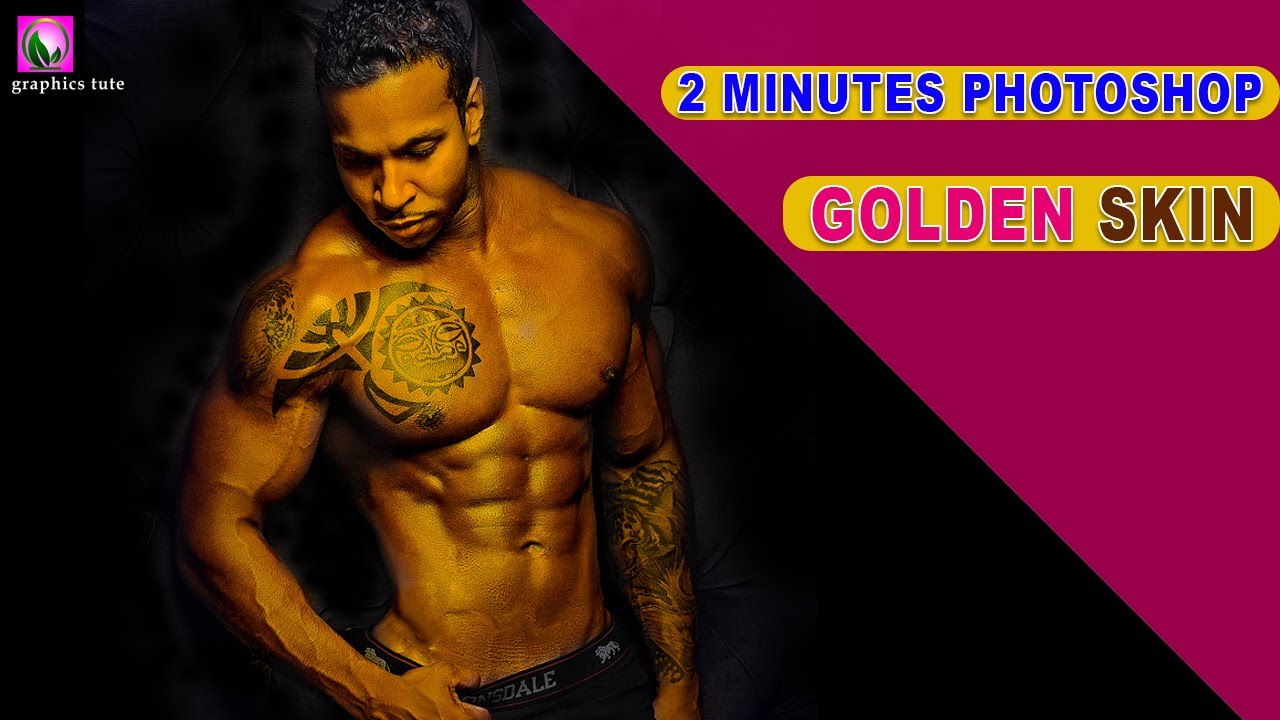 2 Minutes Of Photoshop - Golden Color Skin Tone In Photoshop - Ep-3 ...