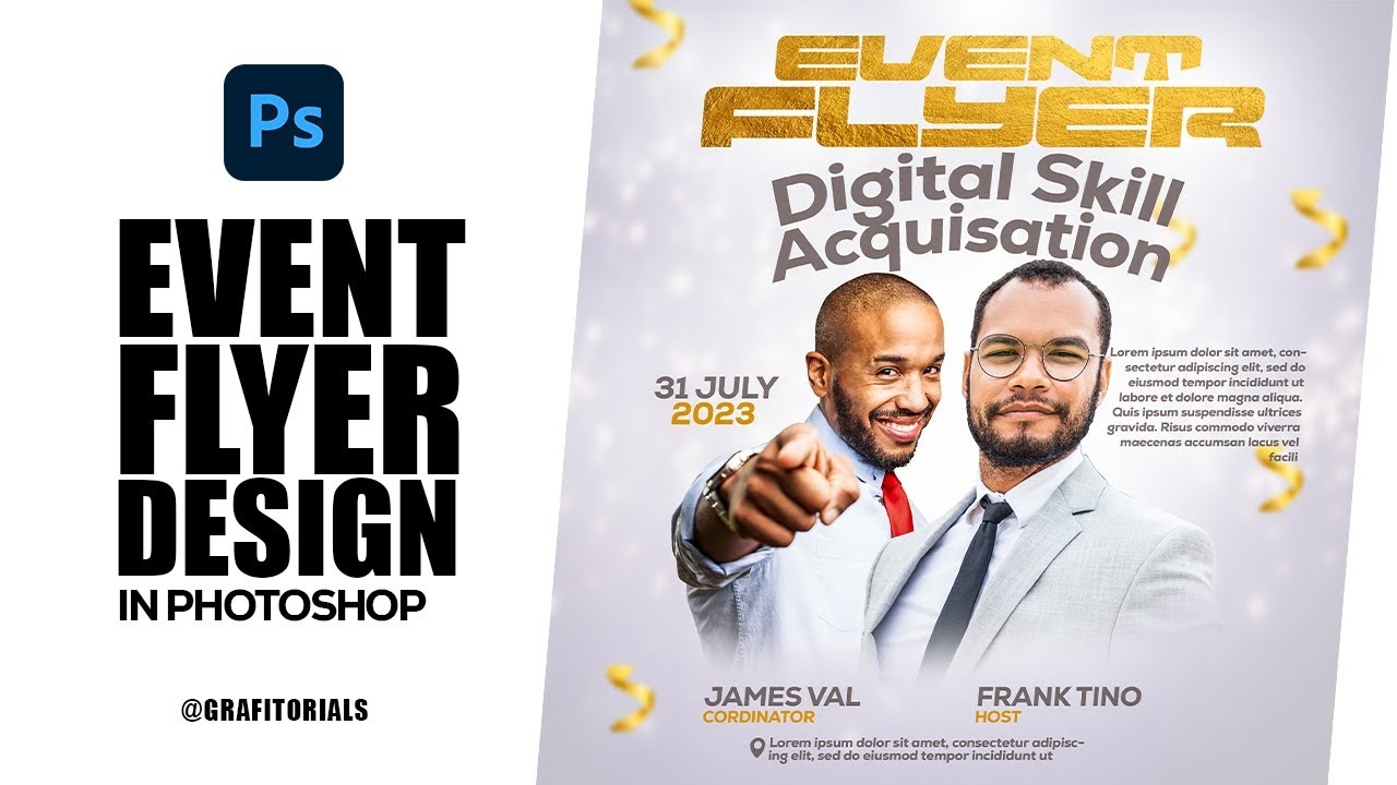 How to Create an Event Flyer in Photoshop - YouTube