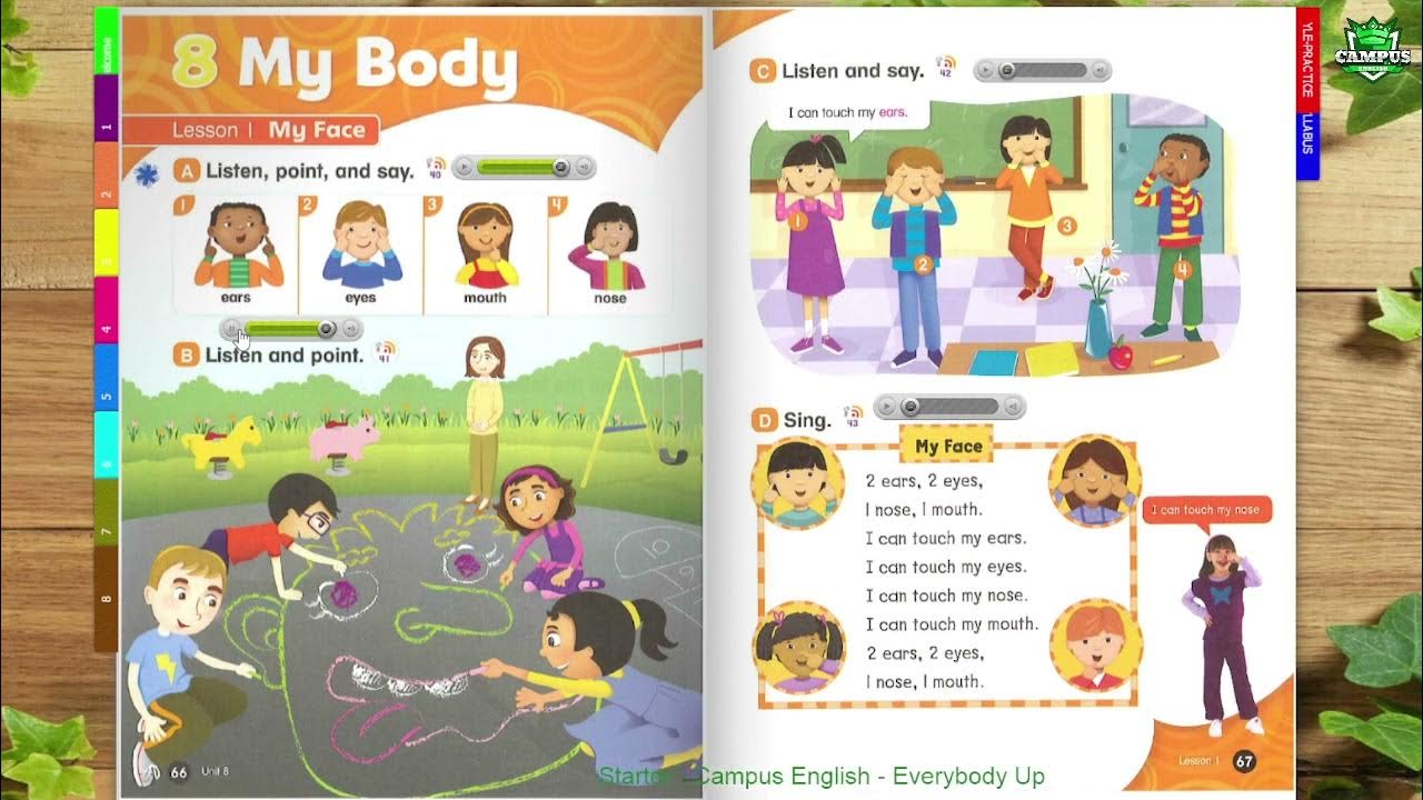 Everybody Up Starter - Unit 8 - My Body - Lesson 1 - My Face - YouTube