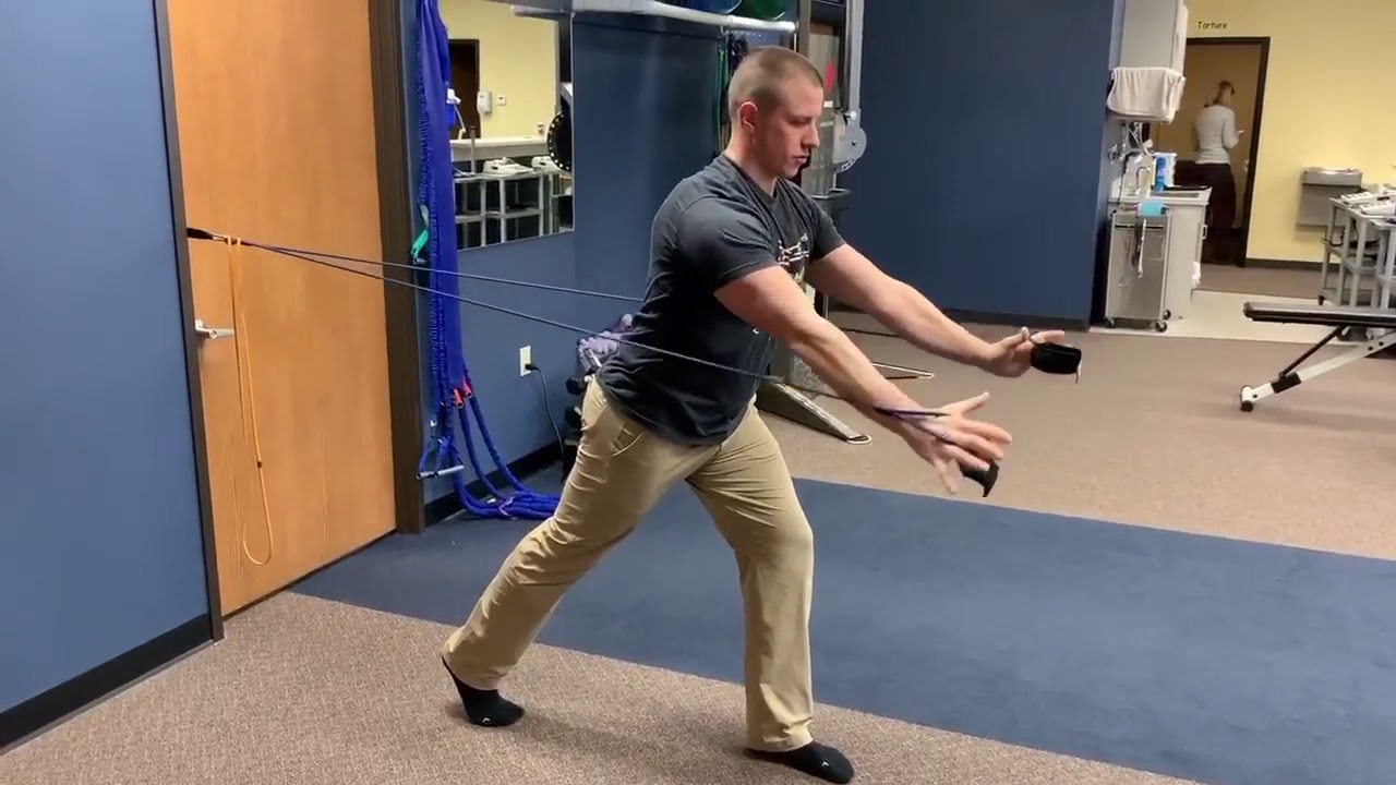 Jaeger band anterior arm resistance - YouTube