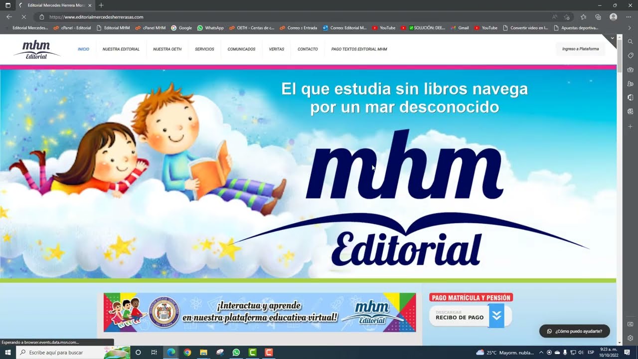 Tutorial plataforma Editorial Mercedes Herrera año lectivo 2022-2023 acompáñanos. - YouTube