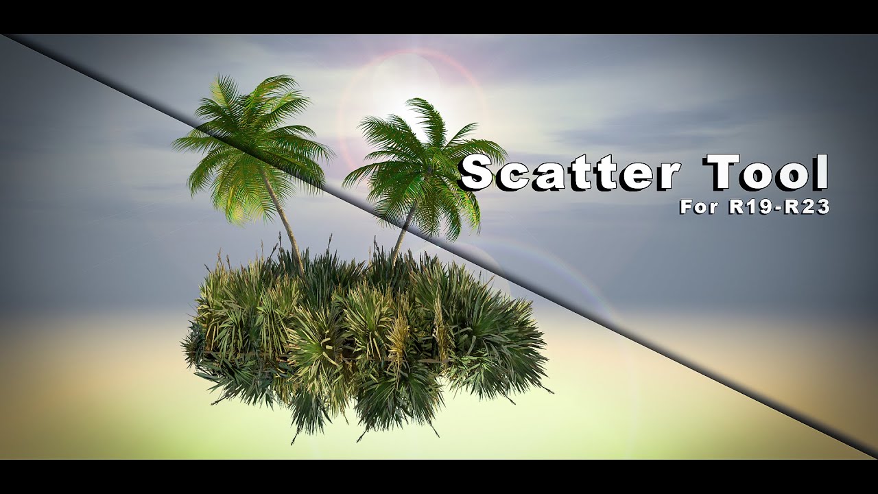 Cinema 4D Tool- Rebuild of Cinema 4D's R25 Scatter Tool for R19-R23 - YouTube