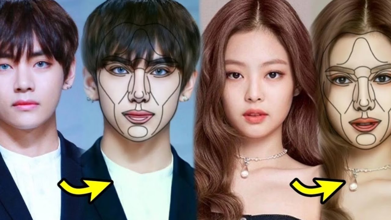 What would the faces of K-pop idols look like if they were adjusted to ...
