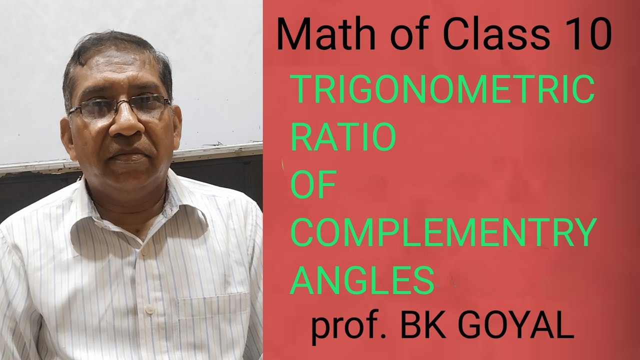 Math (Class 10th), Trigonometric Ratio of complementary angles (Basic concept) - YouTube