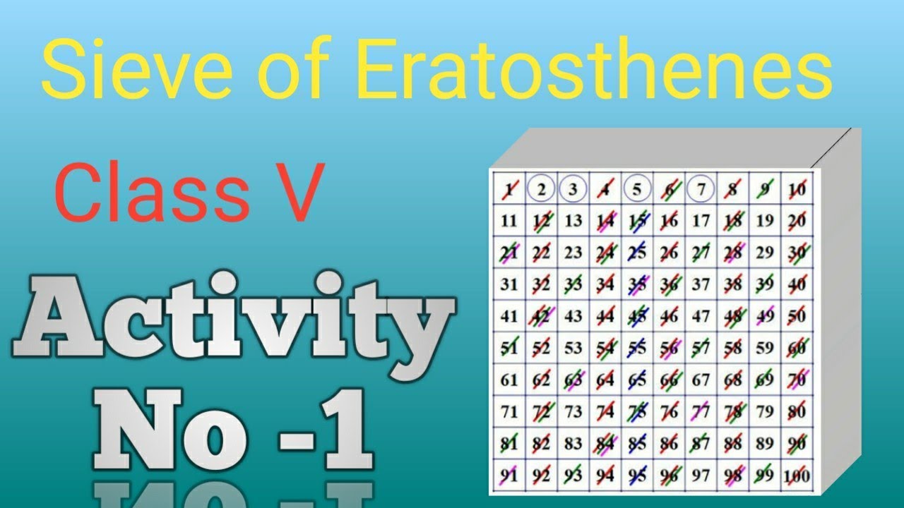Activity No-1# Sieve of Eratosthenes#How to find Prime Numbers - YouTube