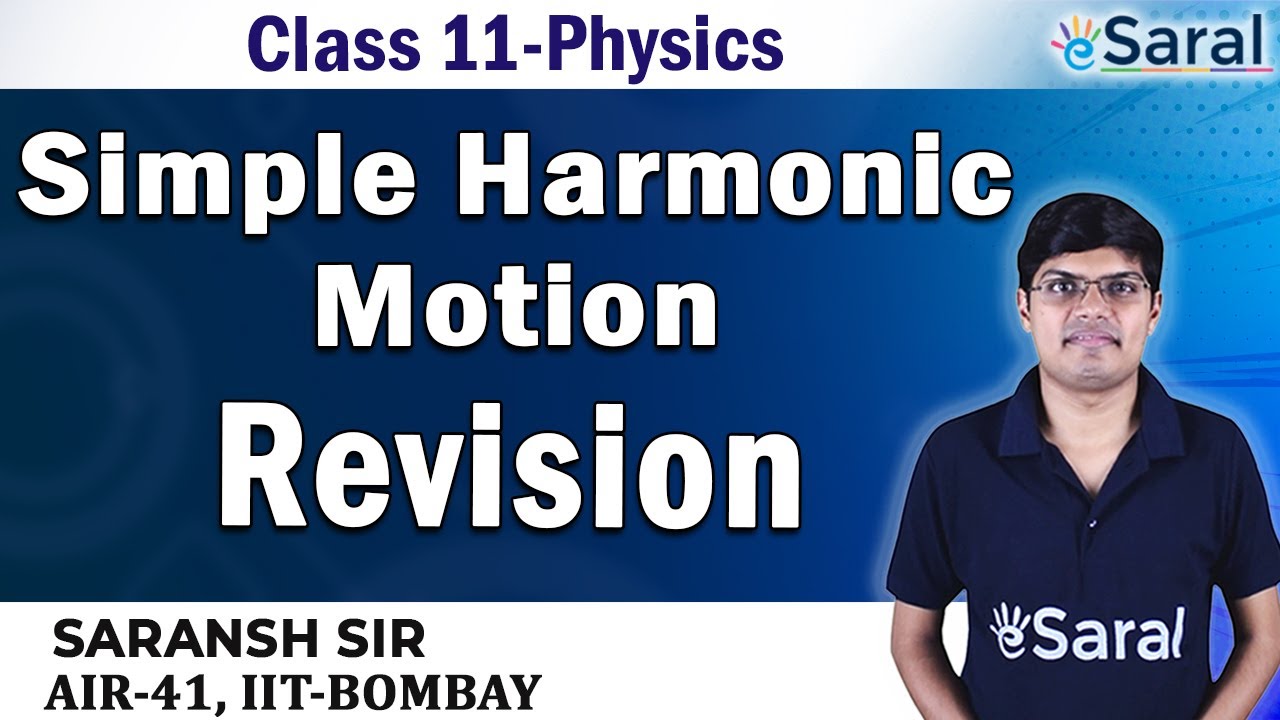 Simple Harmonic Motion (SHM) Revision- Physics Class 11, JEE, NEET ...