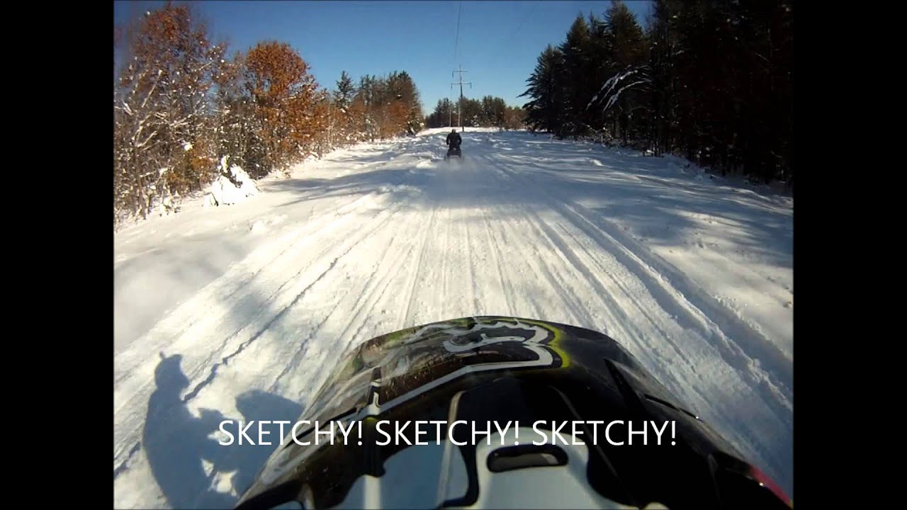 Snowmobile Jumps, Wheelies, and Close Calls - YouTube