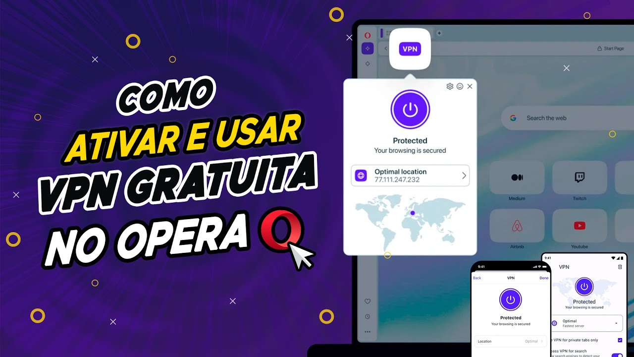 ATIVAR VPN OPERA Opera VPN como Usar | Opera VPN Gratuito É SEGURO? 🛡️ ...