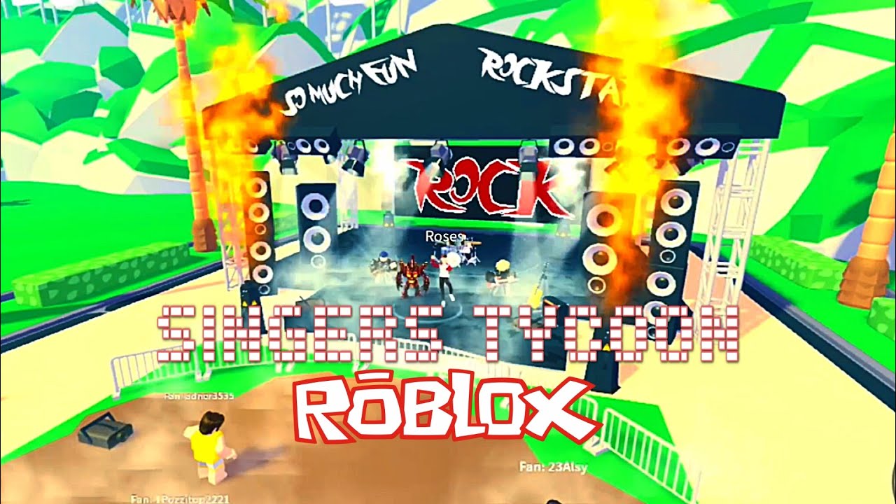 Singers Tycoon Roblox | Making Rock concert with friends - YouTube