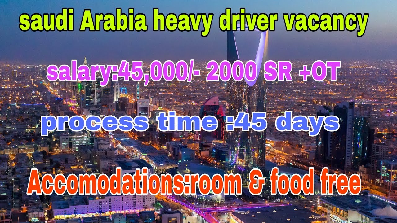 Saudi Arabia heavy driver job vacancy / Foreign jobs in Tamil ...