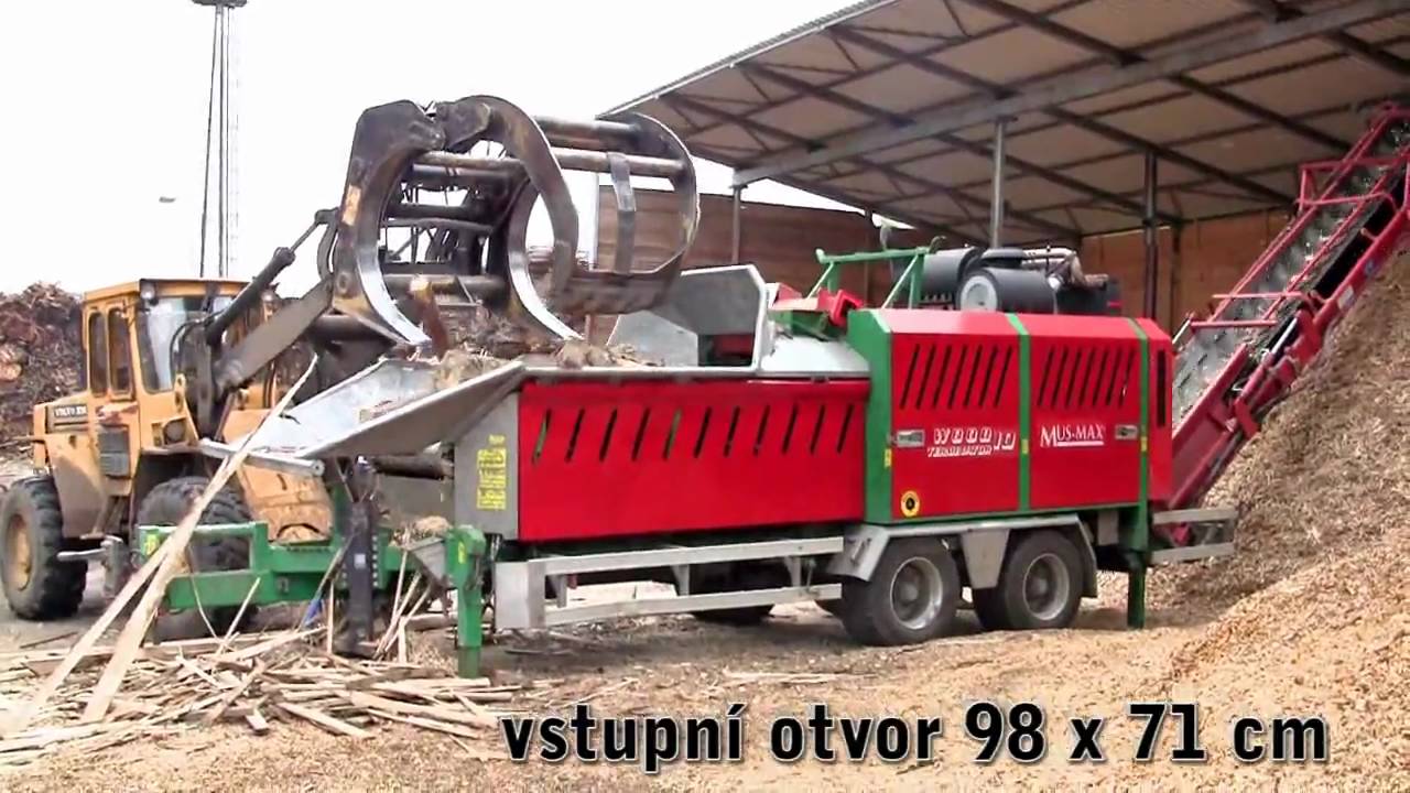 Štěpkovač Mus Max WT 10 - YouTube