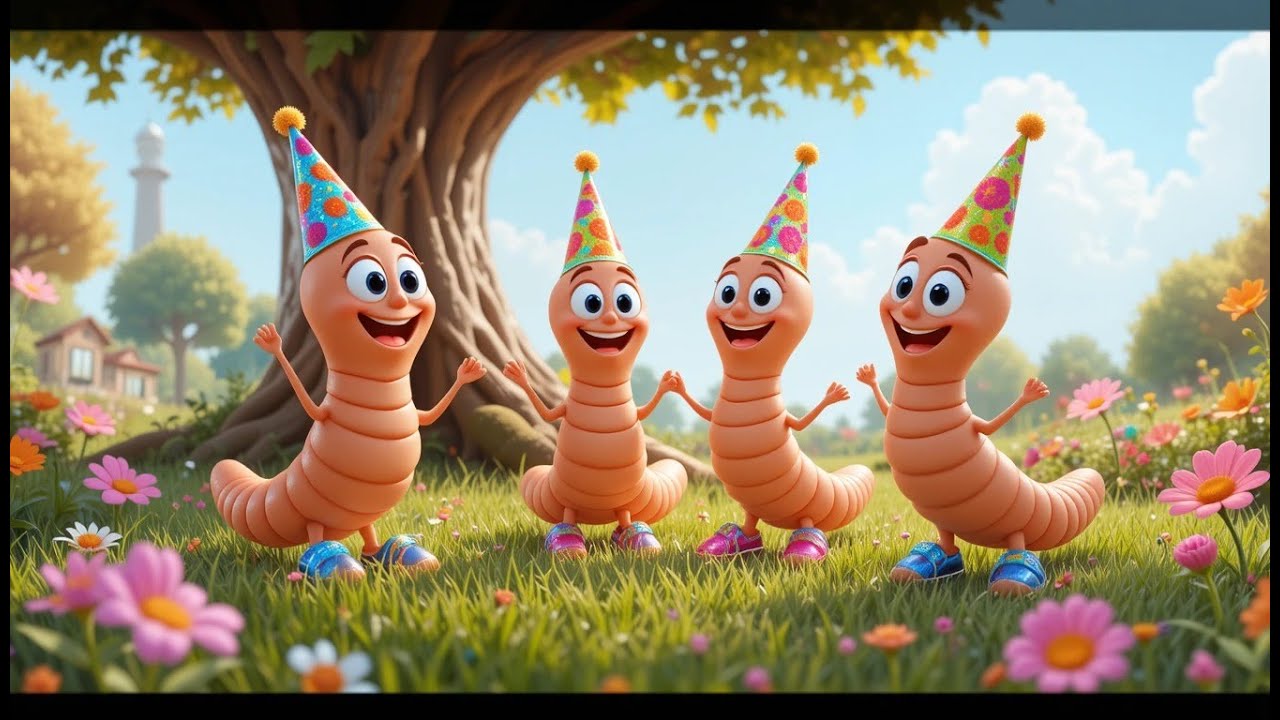 Wiggle Waggle Worms Rhyme Song | Popular Nursery Rhyme | Educational ...