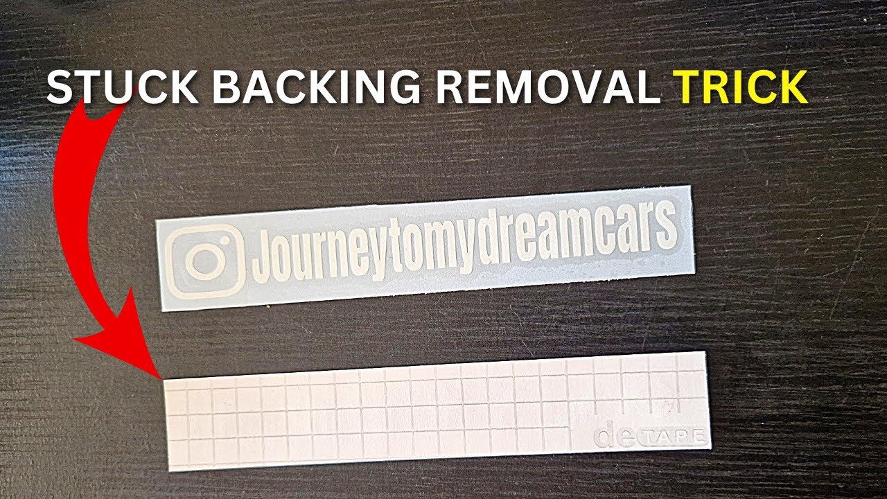 Decal Won't Come Off Backing Paper - YouTube